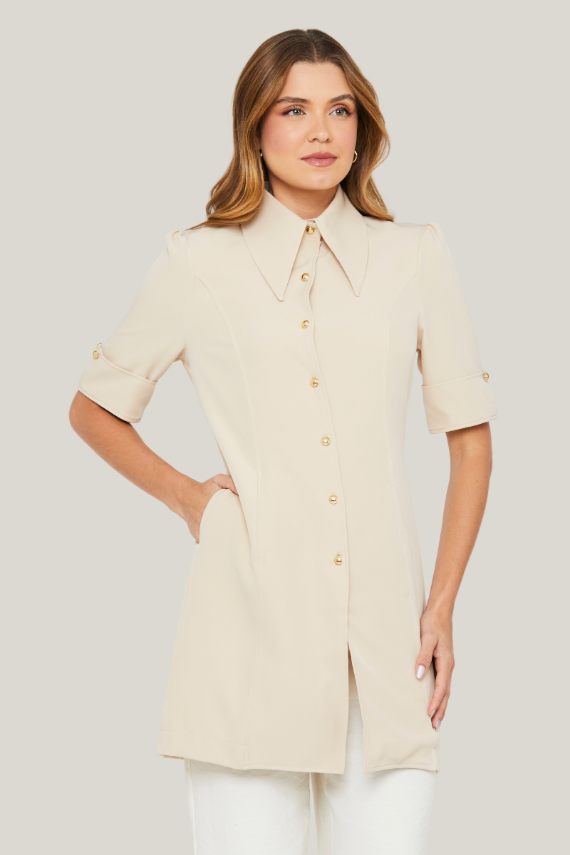 Jaleco Feminino Manga Curta Encanto